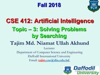 AI Lecture Solving Problems By Searching PPT