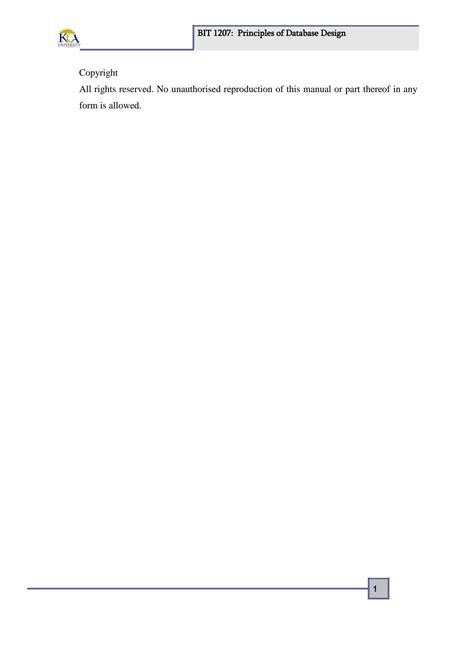 SOLUTION Principles Of Database Design Studypool