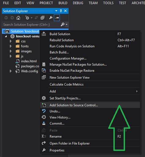 Git Not Working With Visual Studio File New Web Site Stack Overflow