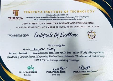 Innovation Iot Techexpo Yenepoyainstituteoftechnology Cse