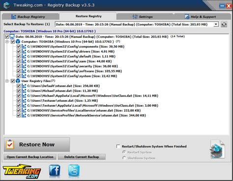 Registry Backup Download Kostenlos And Schnell Auf Wintotalde