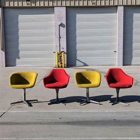 Fun Mcm Dining Set Vintage Space Age Tulip Propeller Chairs By Burke Table Chrome Mid