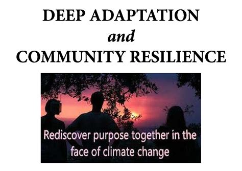 Deep Adaptation And Community Resilience Unique Publications