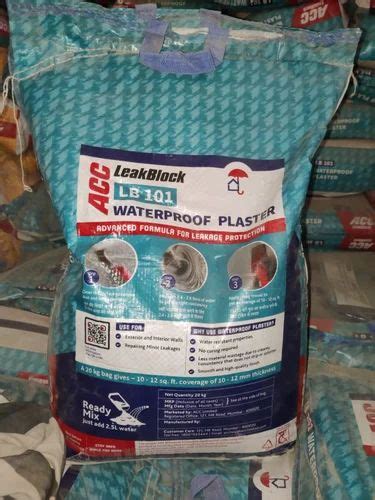Acc Lb 101 Leak Block Waterproof Plaster Bag At Rs 265bag In Vasai
