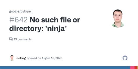 No Such File Or Directory Ninja Issue Google Pytype Github
