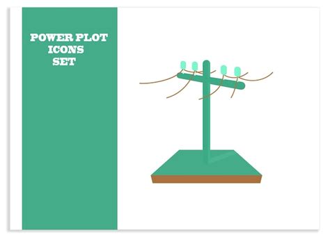 Premium Vector Power Plot Icons Set