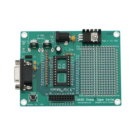 basic stamp 2px microcontroller module parallax
