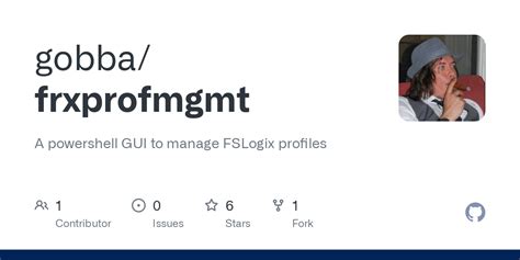 github gobba frxprofmgmt a powershell gui to manage fslogix profiles