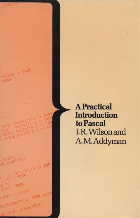 A Practical Introduction To Pascal Book Computing History
