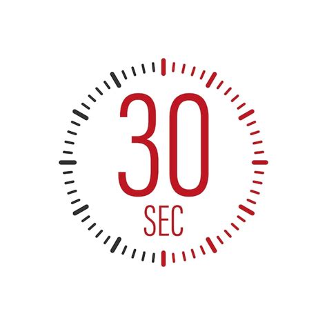 Premium Vector The 30 Second Timer Stopwatch Vector Icon 10 Second