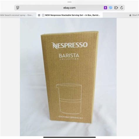 Nespresso Kitchen Nespresso Stackable Serving Set Black And White