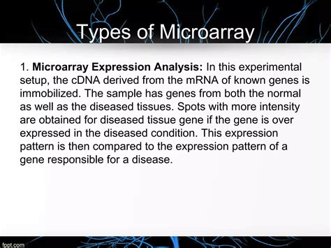 Microarray Cell Biology Ppt