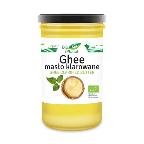 Masło Klarowane Ghee Bezwodny Tłuszcz Mleczny Bio Ekologiczne 425 G Bio Planet Sklep