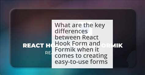 react jobs on linkedin react hook form vs formik