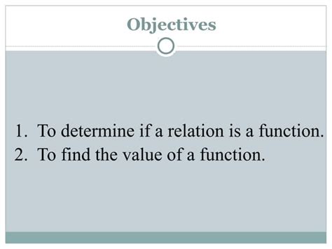 To Determine If A Relation Is A Function Ppt