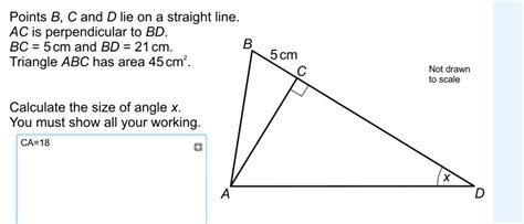 points b c and d lie on a straight line a c is perpendicular to b d