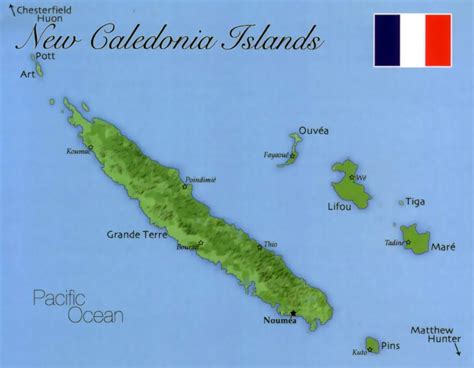 Relief Map Of New Caledonia New Caledonia Relief Map