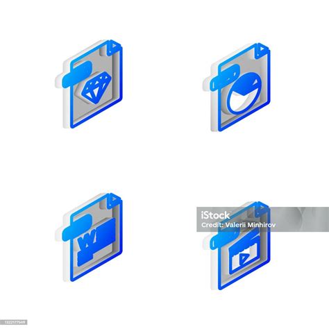 등분성 선 Ppt 파일 문서 루비 Doc 및 Mov 아이콘을 설정합니다 벡터 0명에 대한 스톡 벡터 아트 및 기타 이미지 0명 3차원 형태 누름 버튼 Istock