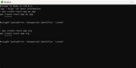 No Puedo Crear Proyecto Con React React Desarrollando Con Javascript