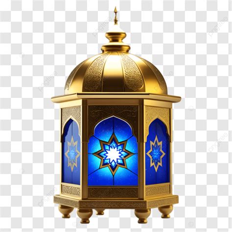 금 마감 처리와 파란색 유리가있는 전통적인 아랍어 랜턴 이슬람교도 라마단 등불 아랍어 랜턴 Png 일러스트 및 이미지 에 대한 무료 다운로드 Pngtree