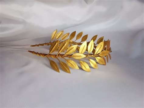 Greek Goddess Crown Greek Wedding Tiara Gold Leaves Tiara Handmade
