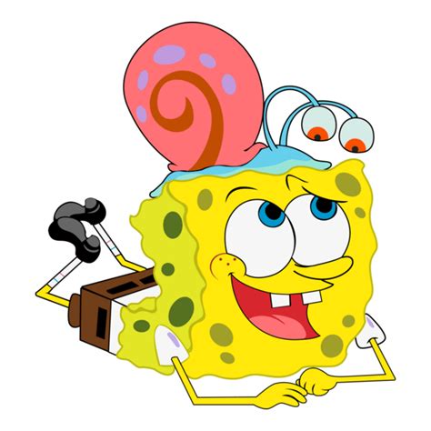 Spongebob And Gary Logo Png Vector Ai Free Download