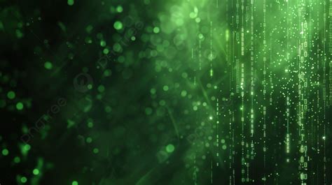 Abstract Green Technology Binary Background Code Hacker Background