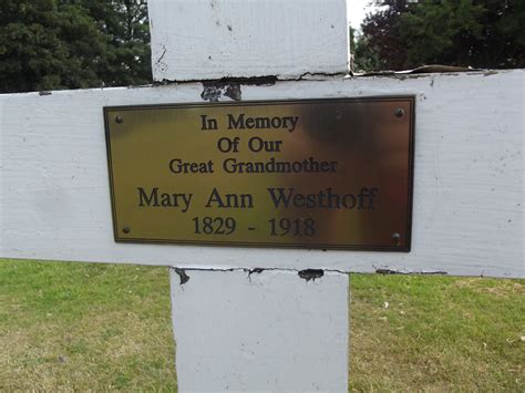 Mary Anna Mooney Westhoff 1829 1918 Find A Grave Memorial