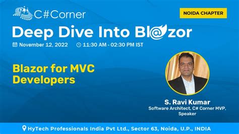 C Corner On Linkedin Blazor Blazorapplication Noidachapter