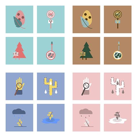 Flet 스타일 벡터에 현대 에코 시스템 아이콘 세트 Eps Ai Uidownload