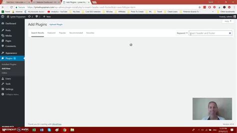 how to add insert headers and footers plugin