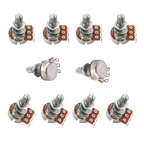 Mlins 10 Pcs Guitar Customization Split Shaft Potentiometer