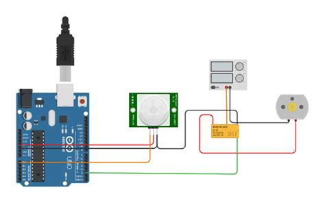 Circuit Design โครงงานเครื่องโกยอุจจาระแมว Tinkercad