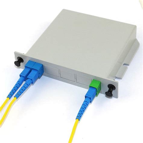 China Manufacturer Fiber Optic Plc Splitter Insert Type 1×2 Plc Splitter For Fiber Distribution