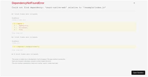 React Native Notifications Codesandbox