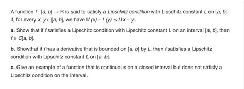 solved a function f [a b] → r is said to satisfy a