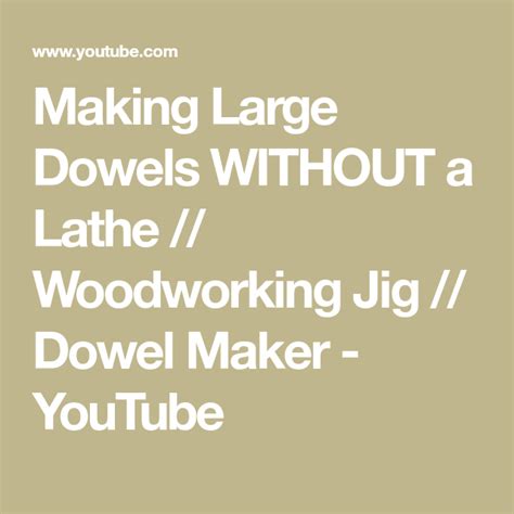 How To Taper A Dowel Without A Lathe at Kate Gask blog