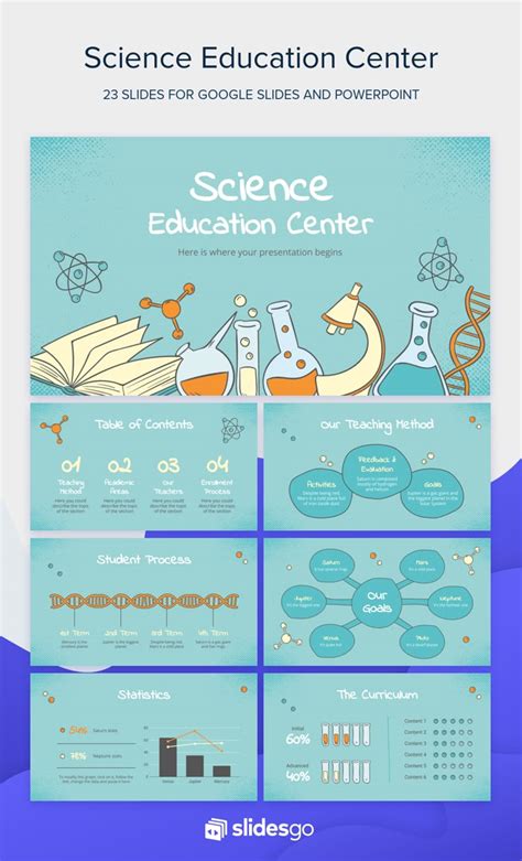 Cartoons Of Molecules DNA Chains And Microscopes For Science Education Center