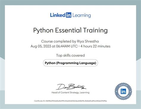 riya shrestha on linkedin python newskills linkedinlearning