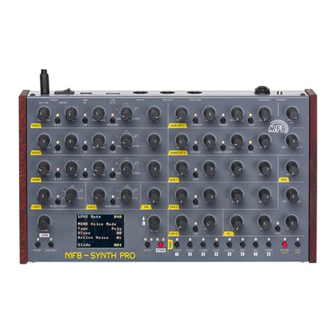 MFB SYNTH PRO OPERATING MANUAL Pdf Download ManualsLib