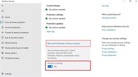 How To Enable Defender Antivirus Periodic Scanning On Windows 11