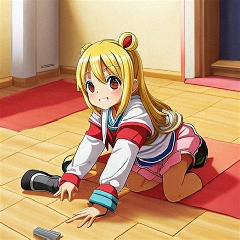 Chica Anime Orinando En El Piso Free Ai Art Generator