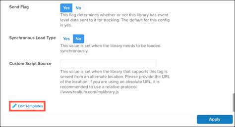 manage templates templates tealium docs