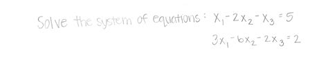 solved using either gaussian elimination with