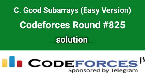 C1 Good Subarrays Easy Version Codeforces Solution Codeforces