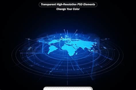 Premium Psd Global Network Connection World Map Abstract Technology Background