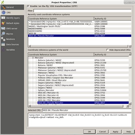 coordinate system loading nad83 and wgs84 layers together in qgis