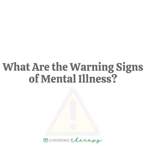 Understanding The Early Warning Signs Of Mental Illness Etktd