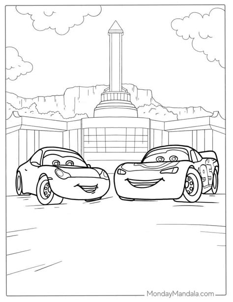 Lightning Mcqueen And Sally Coloring Pages 2025