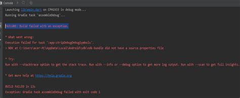 Failure Build Failed With An Exception In Android Studio Flutter Stack Overflow